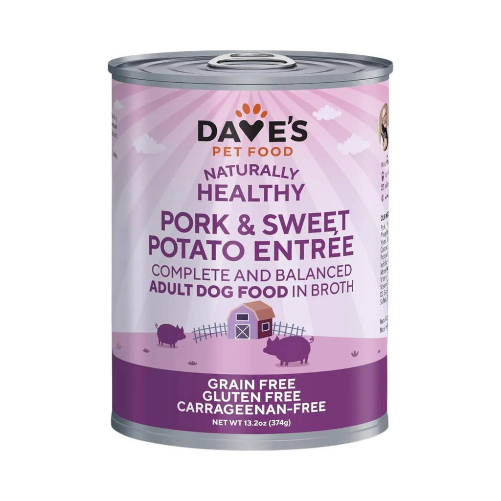 Dave's Naturally Healthy Grain Free Pork & Sweet Potato Wet Dog Food ...