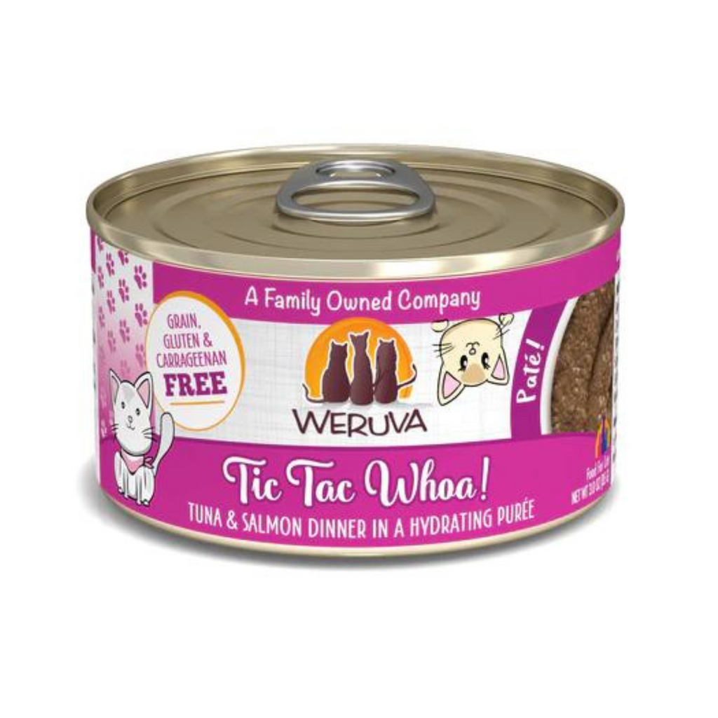 Weruva Tic Tac Woah Tuna & Salmon Pate Cat Canned – Pittsboro Pet Supply